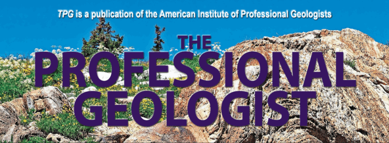 The New AIPG Journal: The Professional Geologist… Now Available - AIPG-TX